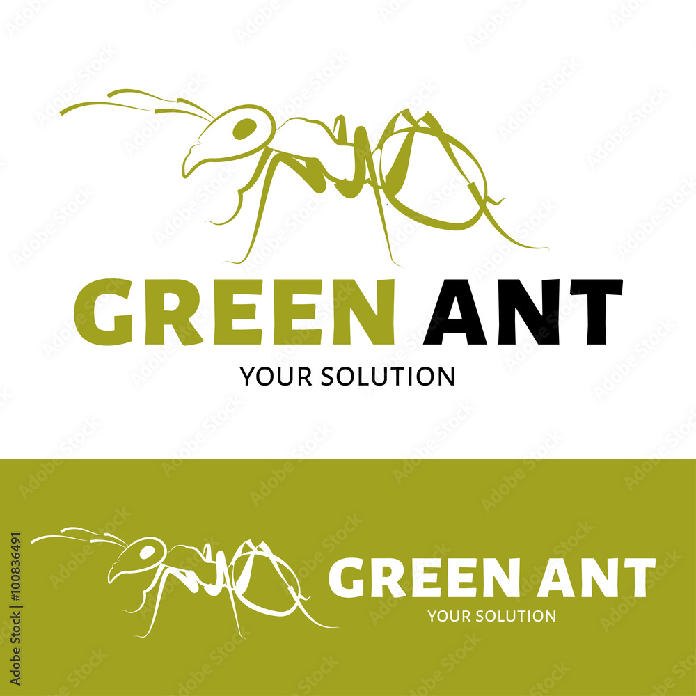 Ant vector logo. Stock Vector | Adobe Stock