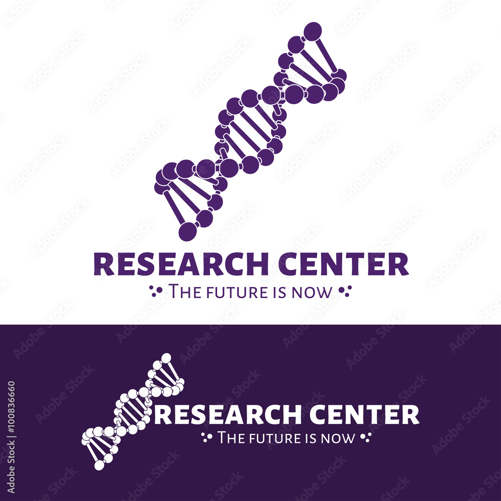Vector modern minimalistic research center logo design. Science ...