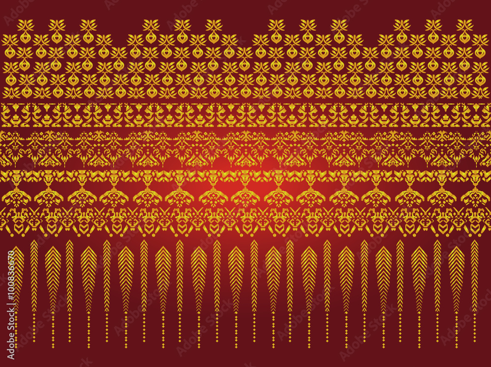 Asian Art Background in Thailand style can be used in cover design ...