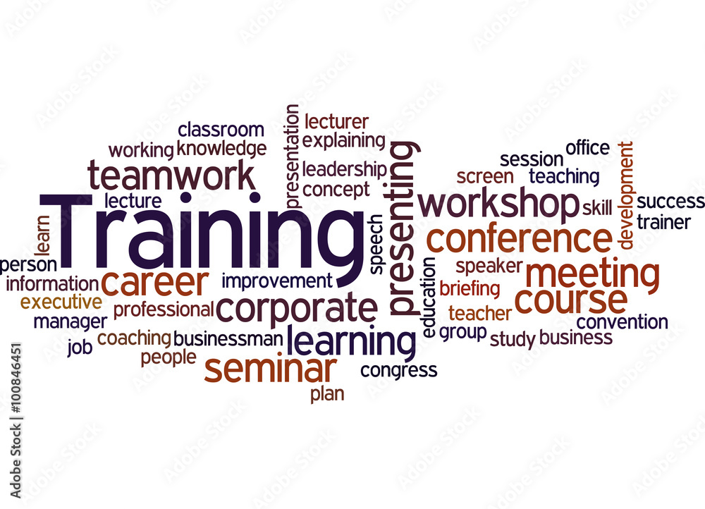 Training Word Cloud Concept 6 Stock Illustration Adobe Stock