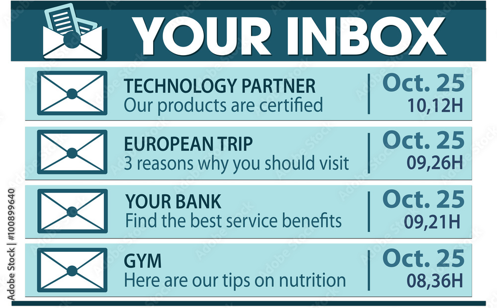 abstract interface screen mail inbox /Generic Brochure design template ...