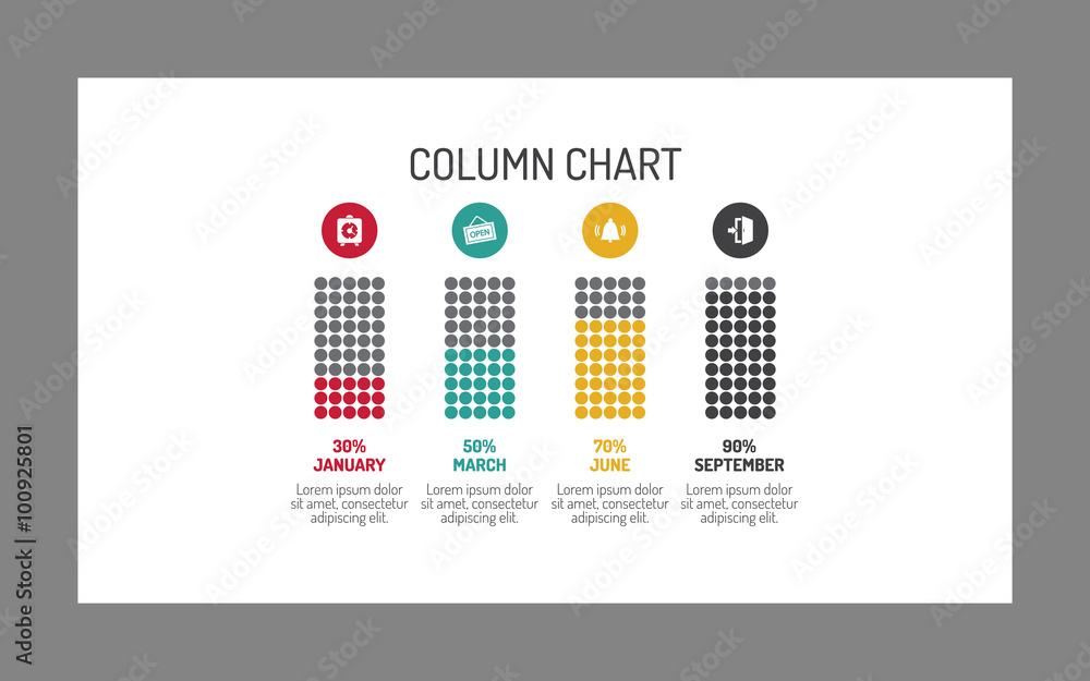 3 Column Chart Template