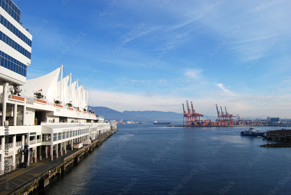Vancouver Canada place waterfront port for cruises and container ...