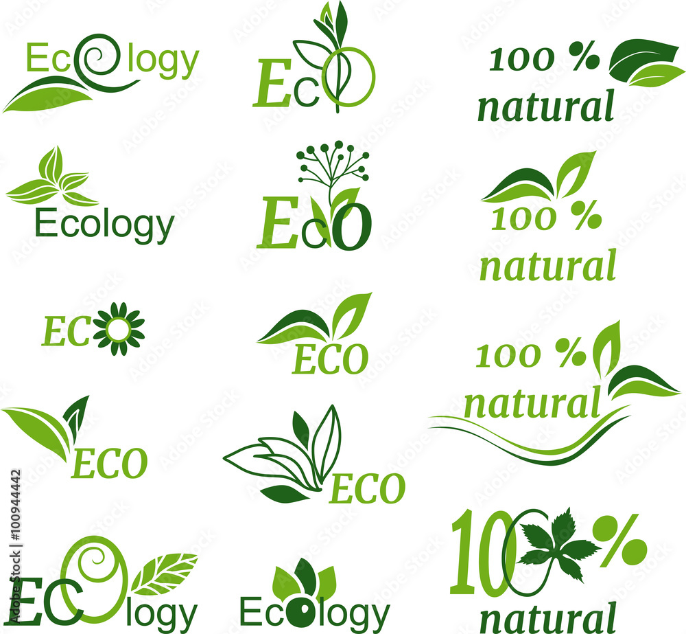 Ecology symbols. Stock Vector | Adobe Stock