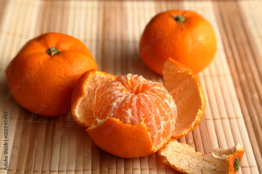 Japanese orange, called "Mikan". Mikan is the most famous fruits in ...