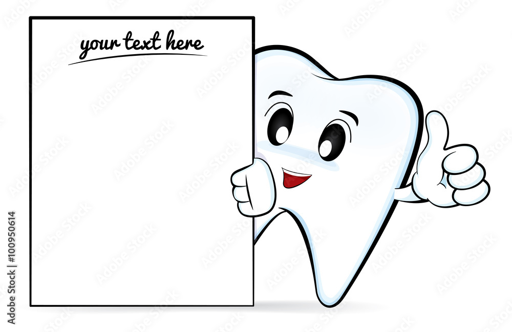 Cartoon characters tooth, vector 10 Stock Vector | Adobe Stock