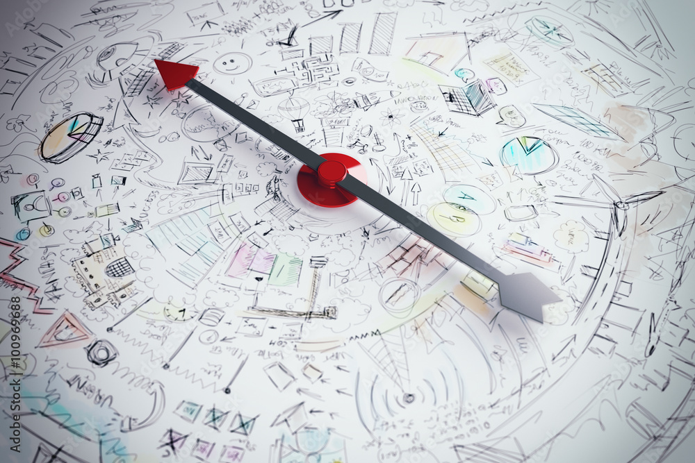 Business compass Stock Illustration | Adobe Stock