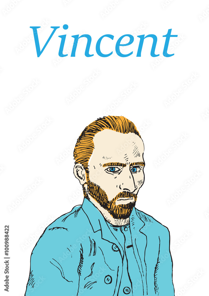 Vincent Van Gogh Stock Vector | Adobe Stock