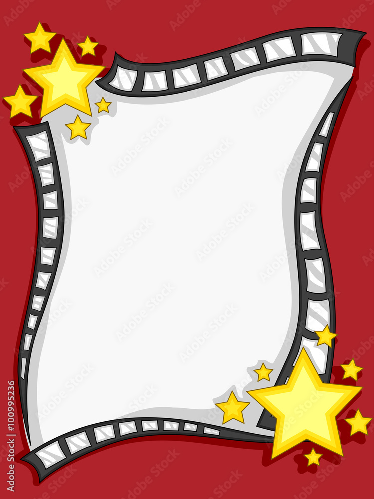 Film Stars Frame Stock Vector | Adobe Stock