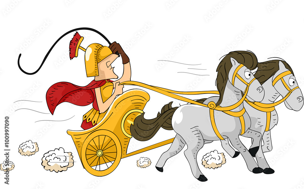 Roman Chariot Stock Vector | Adobe Stock