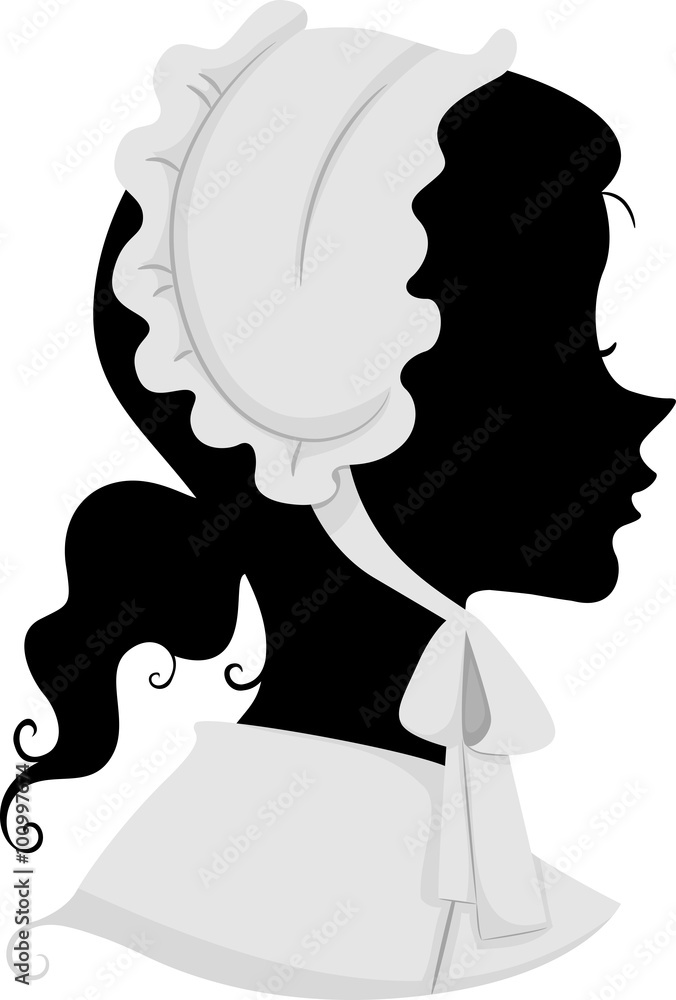 Pilgrim Silhouette Stock Vector | Adobe Stock