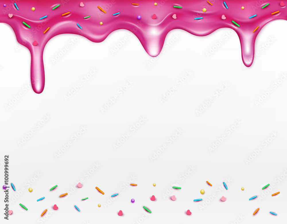 vector icing with sprinkles (element for design) vector de Stock ... vector icing with sprinkles (element for design) vector de Stock ...