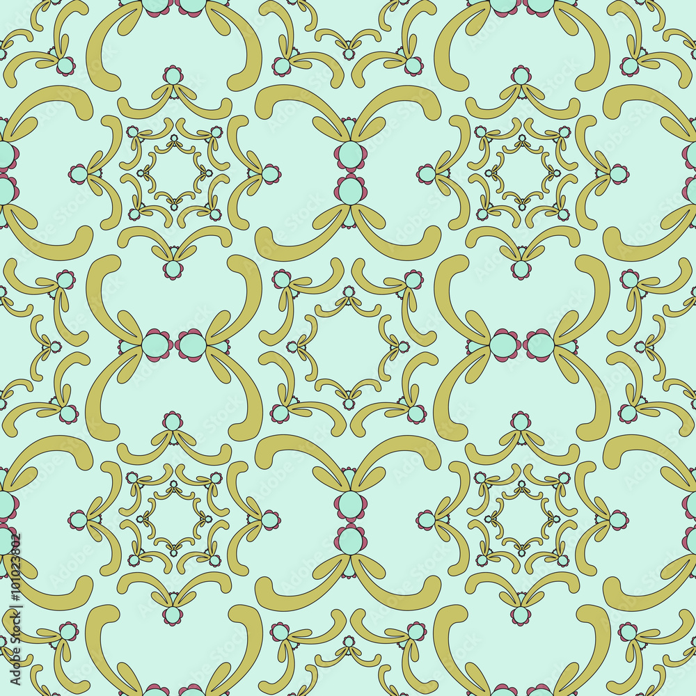 Ornamental seamless pattern. Vintage template. Filigree texture. Stock ...