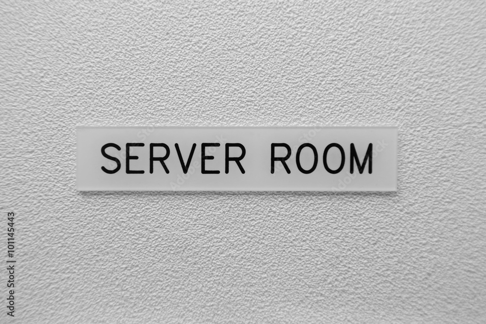 server room sign board Stock Photo | Adobe Stock