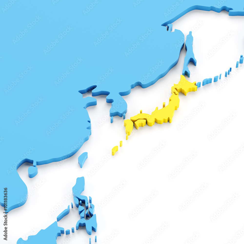 Map of Japan Stock Illustration | Adobe Stock