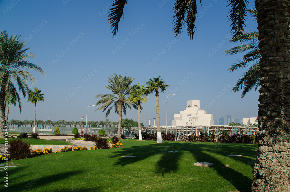 Museum of Islamic Art park Doha, Qatar Stock Photo | Adobe Stock