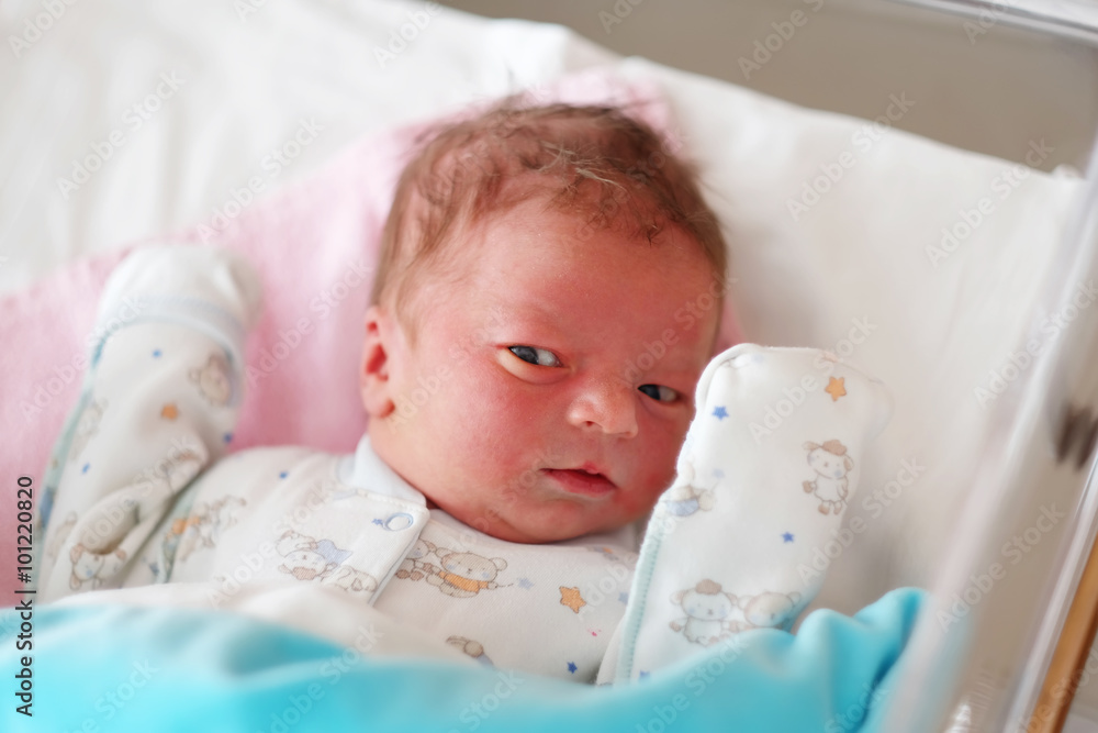 One day old newborn baby Stock-Foto | Adobe Stock