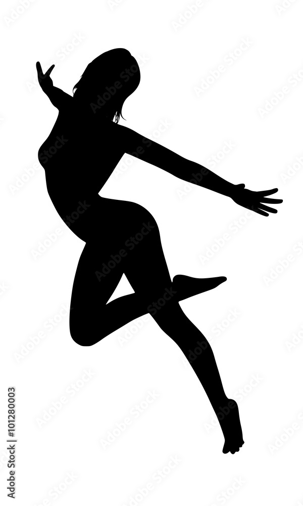 Sexy Woman Silhouette Eps 10 Stock Vector Adobe Stock 0357
