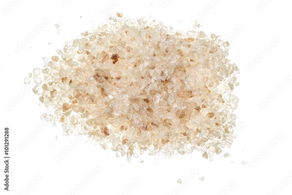 sucre cristallisé, fond blanc Photos | Adobe Stock