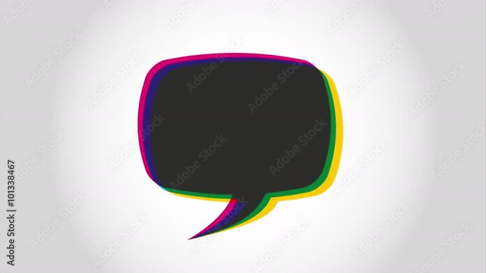 Talk box icon, Video Animation Stock Video | Adobe Stock