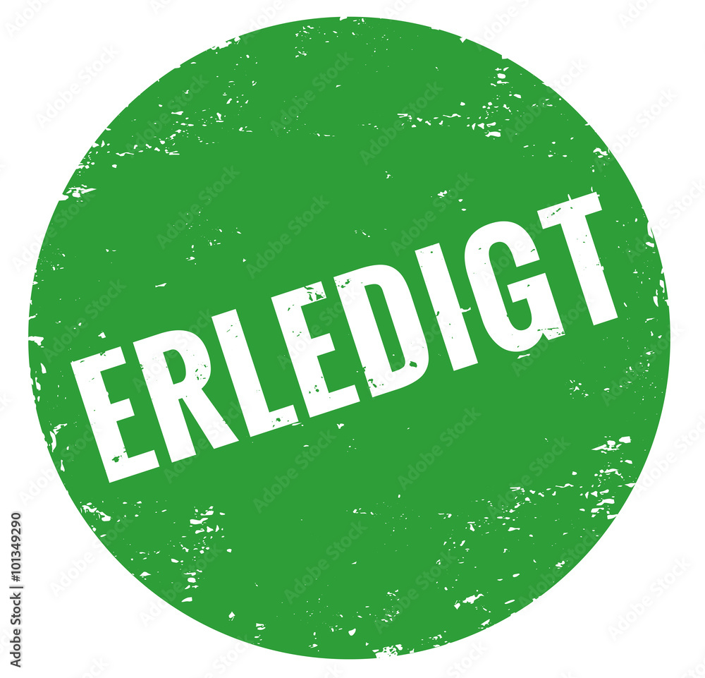 Grunge Stempel grün erledigt Stock Vector | Adobe Stock