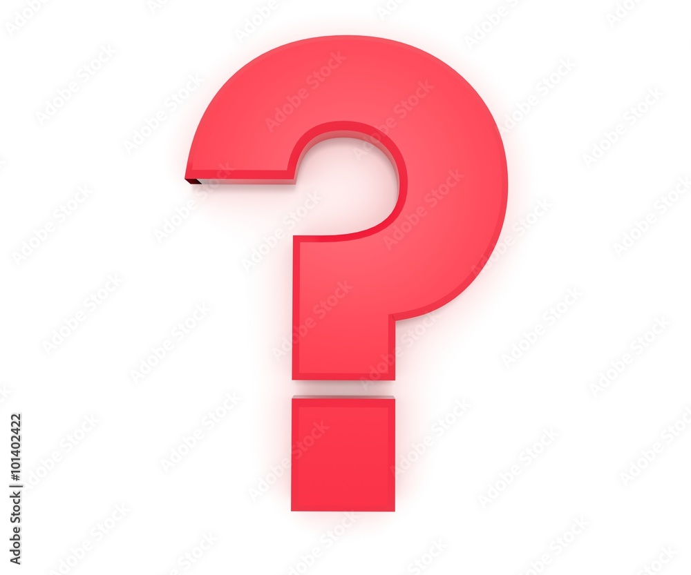 Fragezeichen 3D Stock-Illustration | Adobe Stock