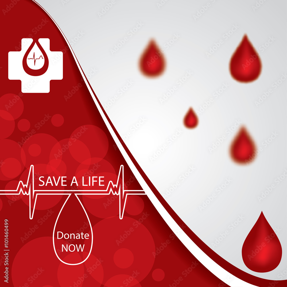 Abstract red donate blood medical background Stock Vector | Adobe Stock