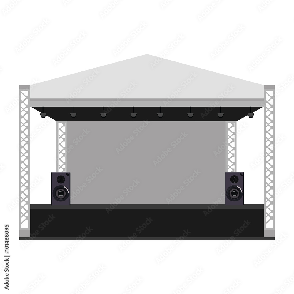 Concert stage vector Stock Vector | Adobe Stock