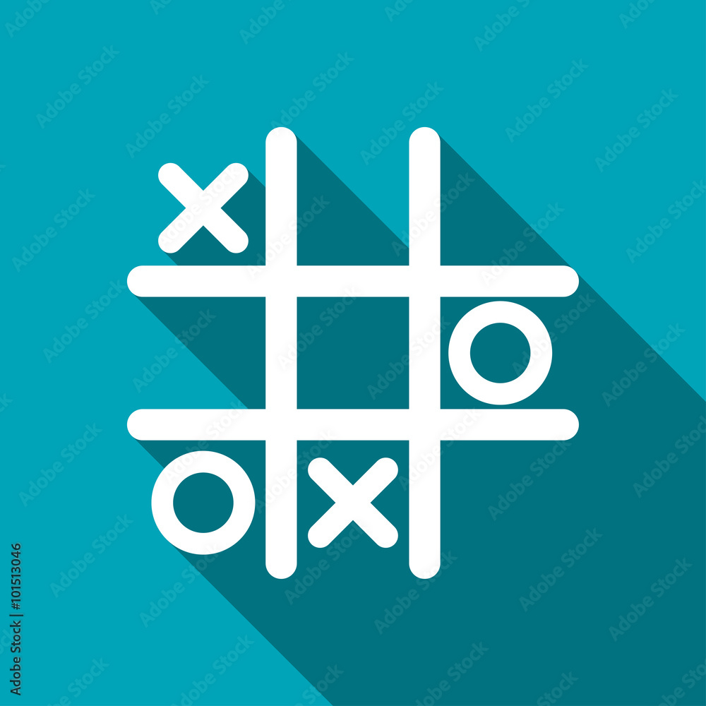 Tic tac toe game vector icon Stock Vector | Adobe Stock