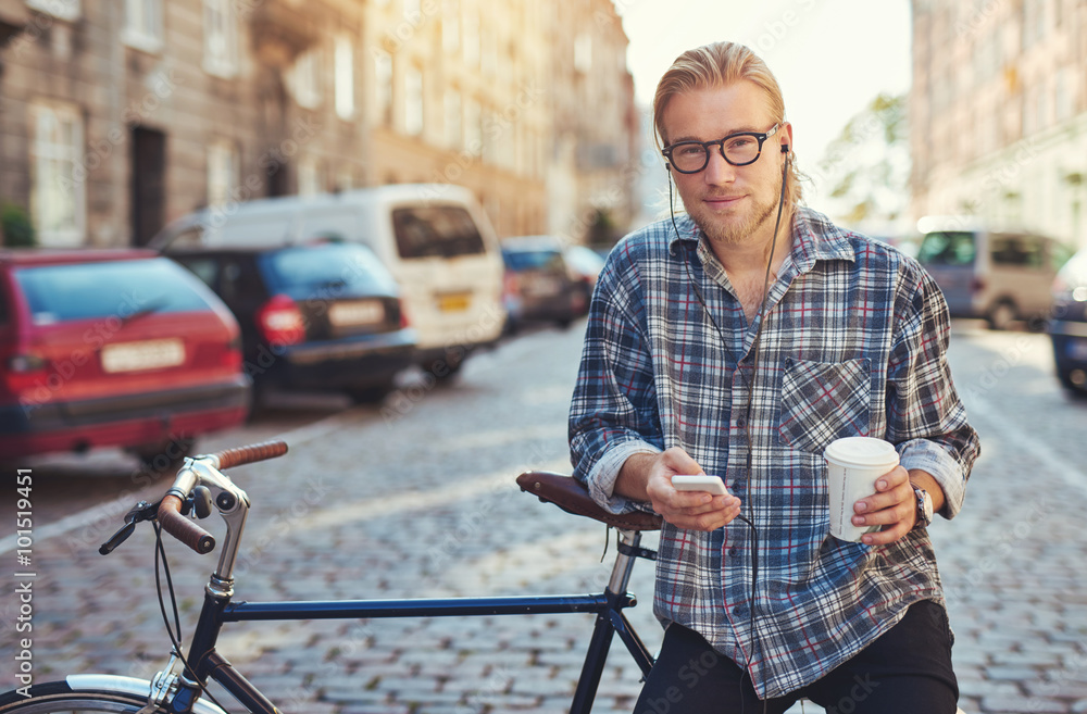 Man living the city lifestyle Stock Photo | Adobe Stock
