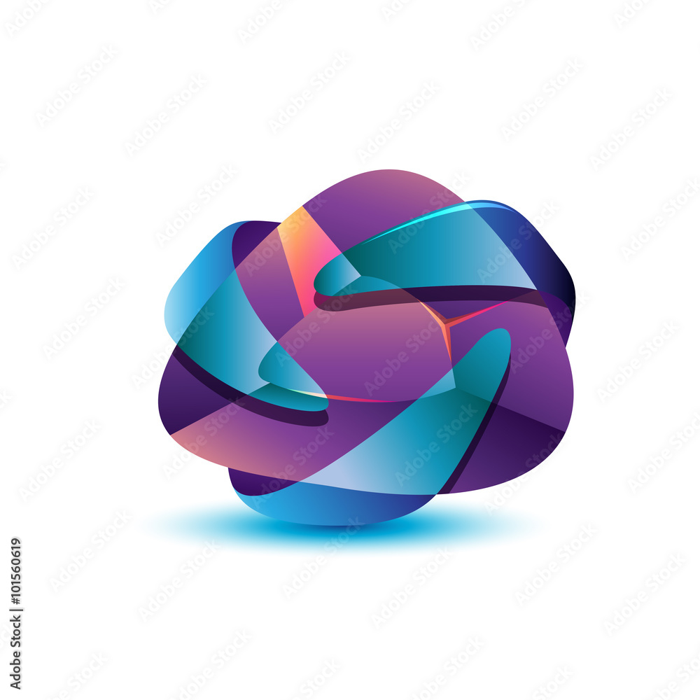 Realistic Diamond Purple Icon Logo Stock Vector | Adobe Stock