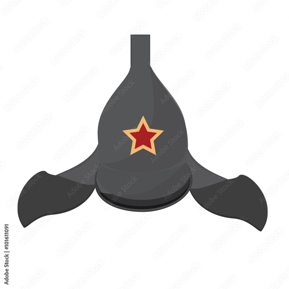 Russian military hat Stock Vector | Adobe Stock