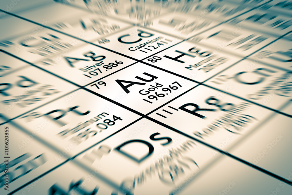 A illustration of one magic chemical elements from the Mendeleev ...