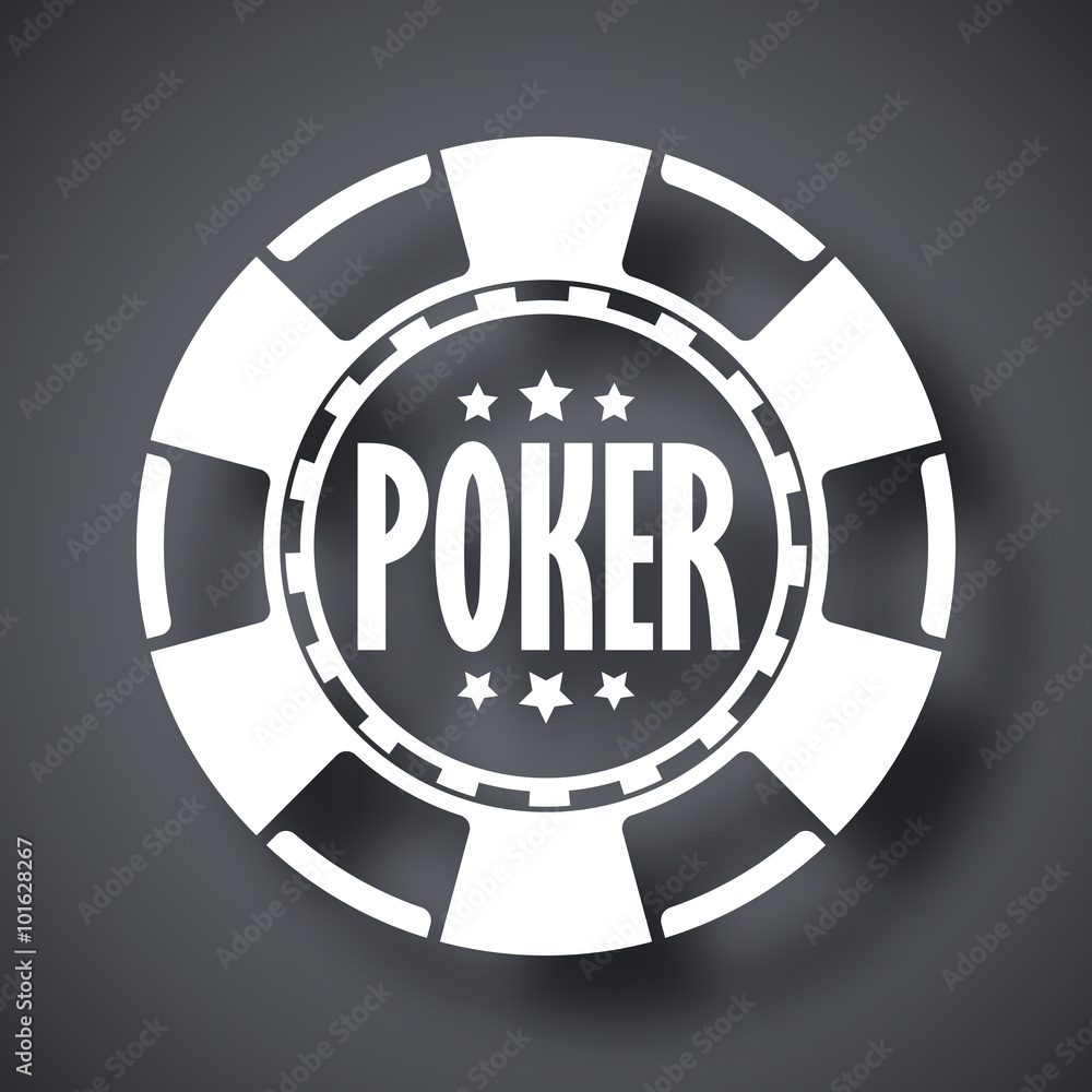 Vector poker chip icon Stock Vector | Adobe Stock