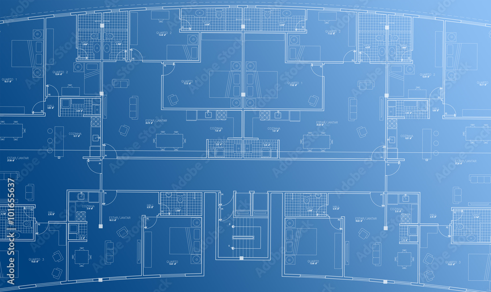 Clean Architecture Floor plan background blueprint style abstract Stock ...