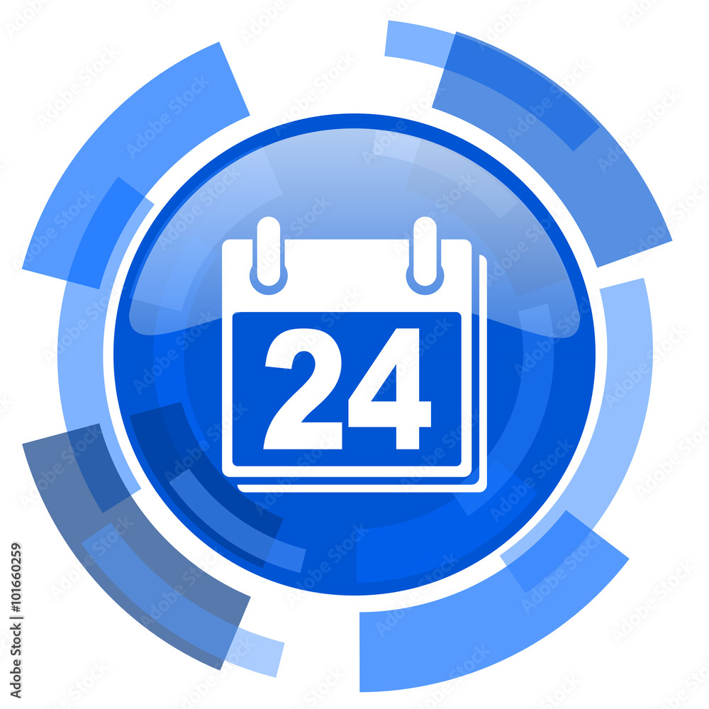 calendar blue glossy circle modern web icon Stock Illustration | Adobe ...
