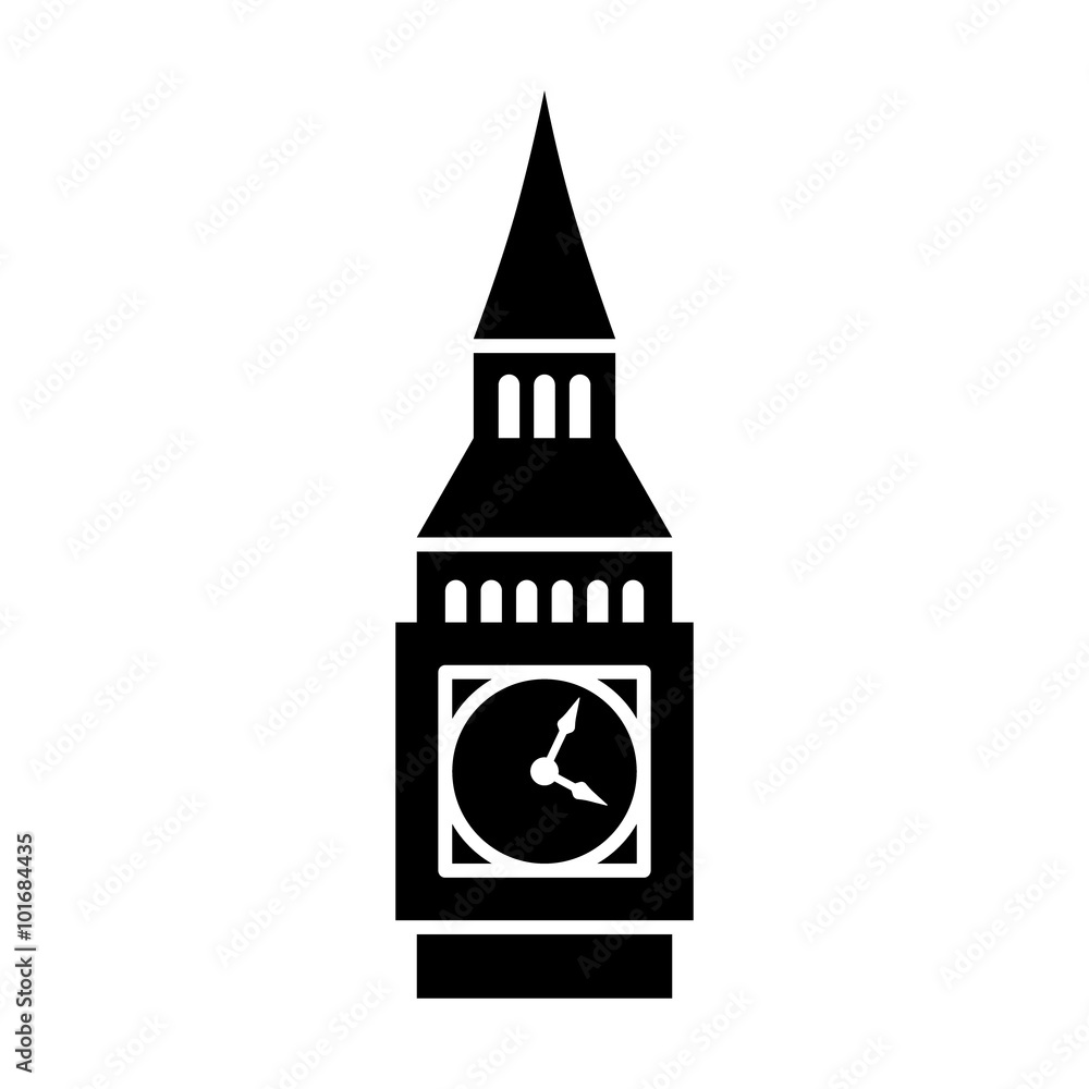 Big Ben Clock Tower Cartoon