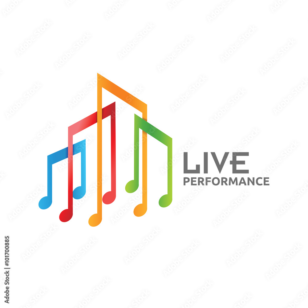 Live Performance logo icon Stock Vector | Adobe Stock