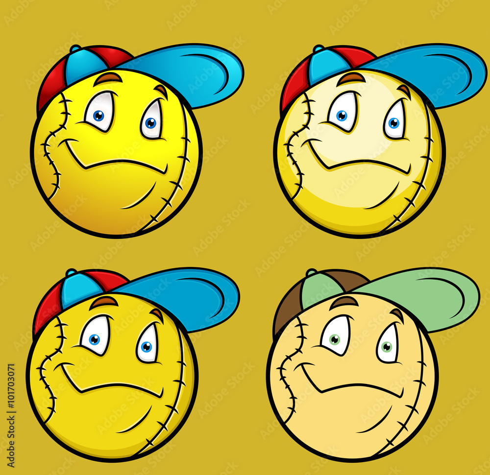 Baseball Thrower Emoji Smiley Emoticon vector de Stock | Adobe Stock