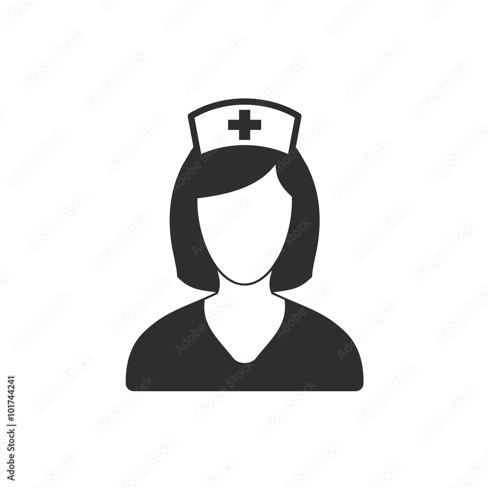 Nurse - vector icon. Stock Vector | Adobe Stock Nurse - vector icon. Stock Vector | Adobe Stock