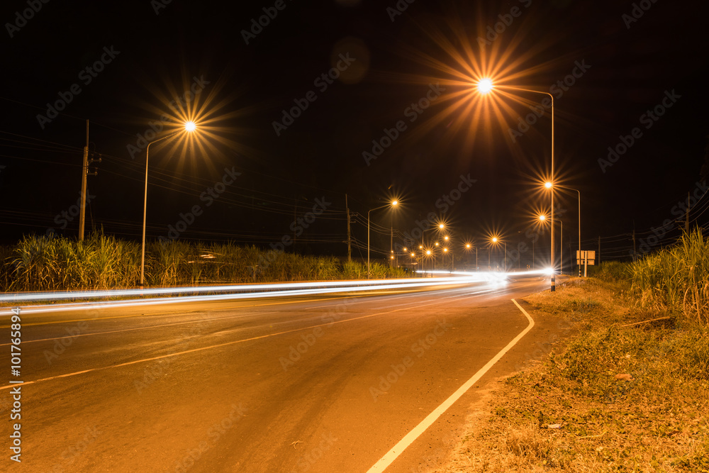 Suburban Street At Night