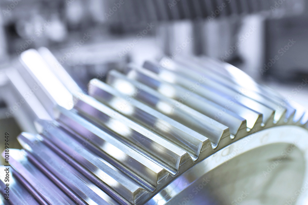 Zahnrad von einen Getriebe in der industriellen Produktion // Gear of a ...