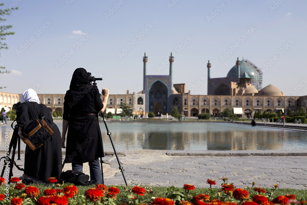Naghsh-i Jahan Square, Isfahan, Iran, one of the largest city squares ...