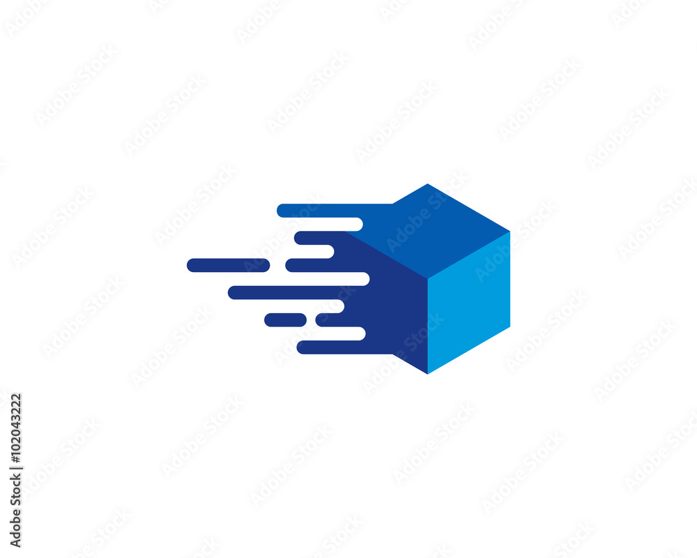 Box Exprees Logo Design Template Stock Vector | Adobe Stock