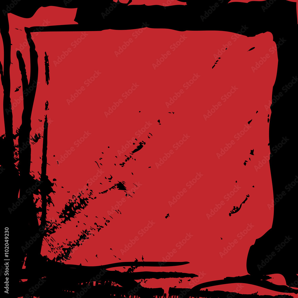 Red And Black Border Design