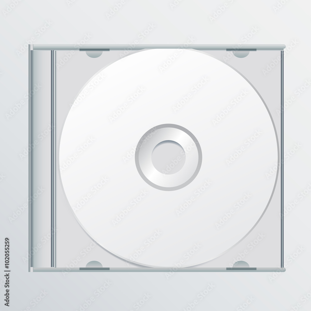 Cd With Cover Template : Vector Illustration Stock Vector | Adobe Stock