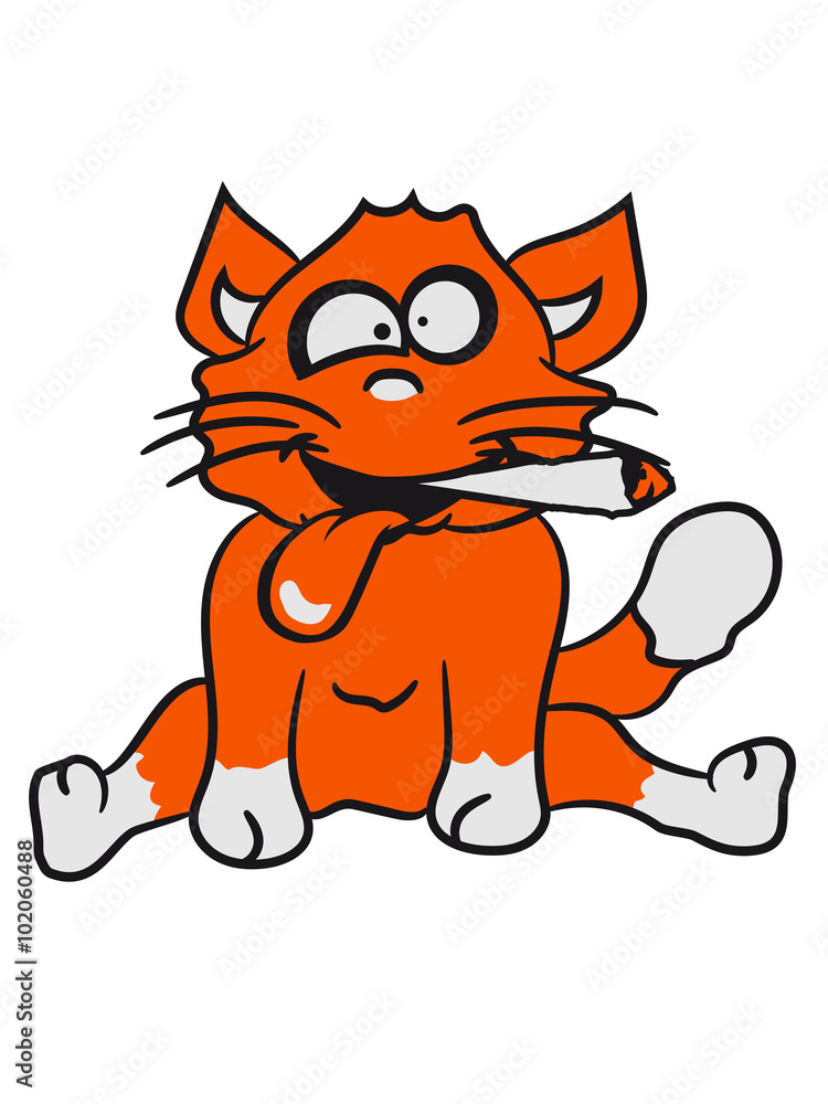 Cats Smoking Weed Cartoon