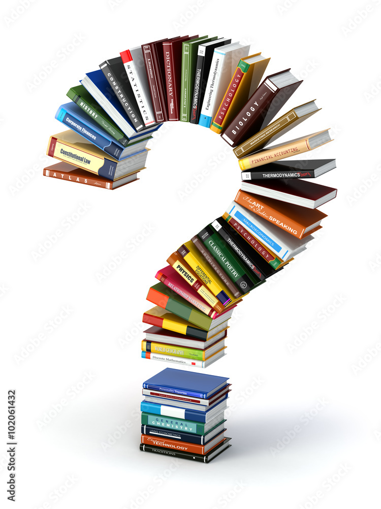 Question mark from books. Searching information or FAQ edication Stock ... Question mark from books. Searching information or FAQ edication Stock ...