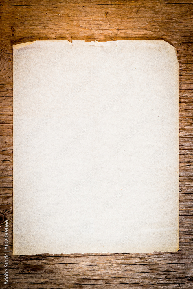Old paper on old table foto de Stock | Adobe Stock