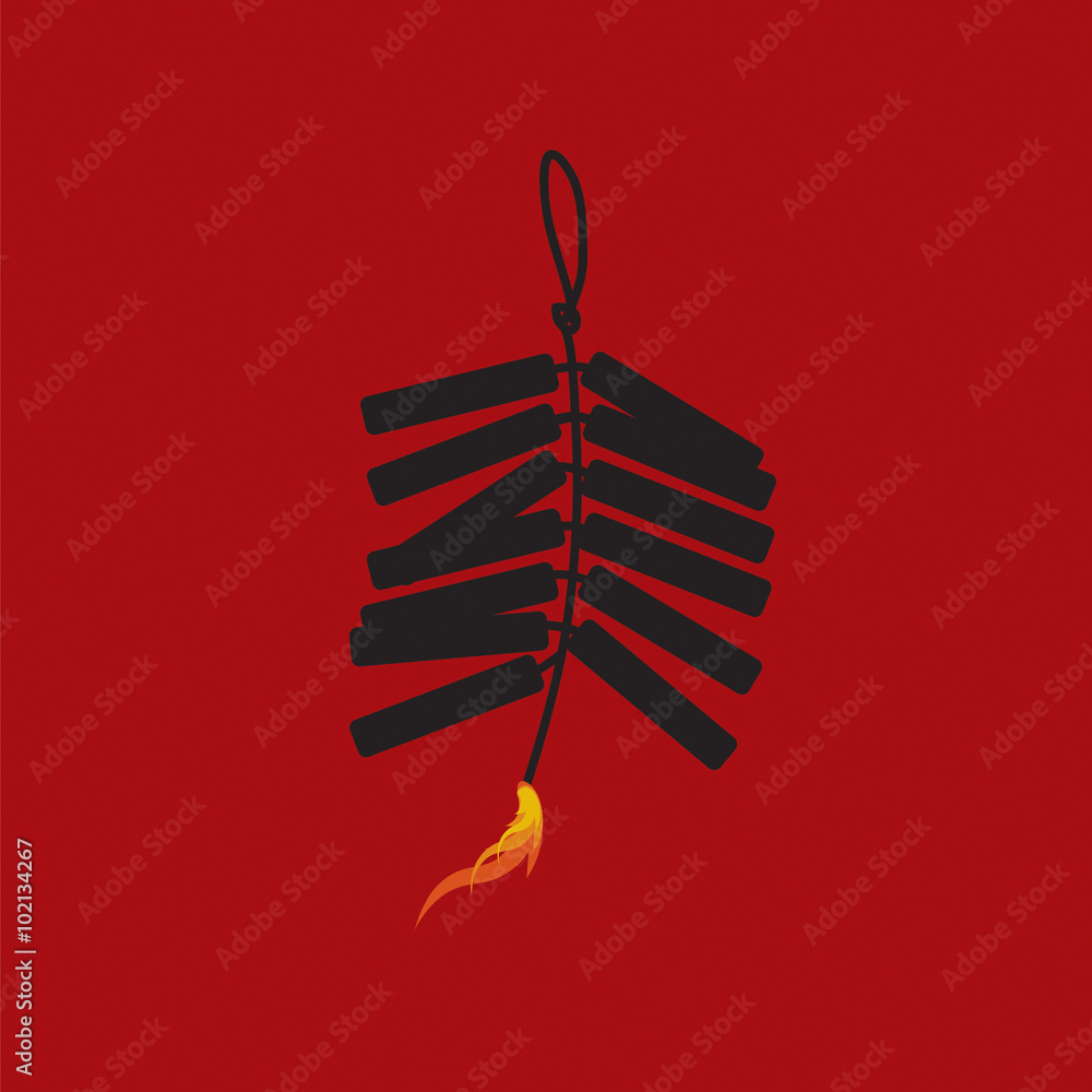 Chinese Firecracker Vector